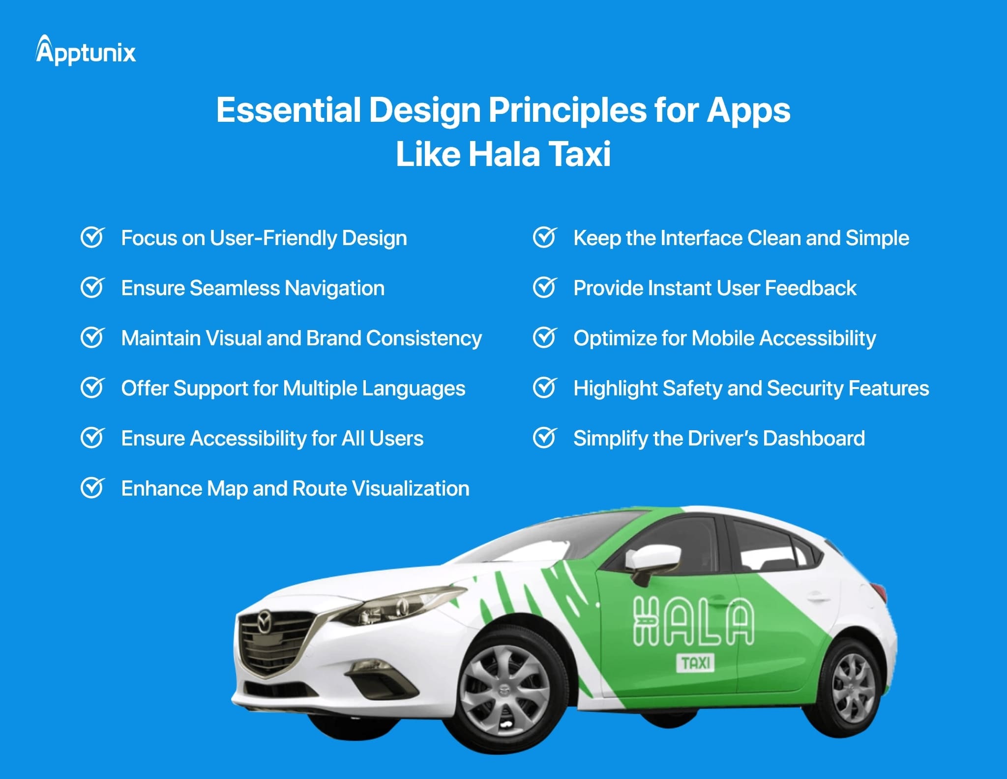 Key Design Principles for a Seamless Taxi Booking App Like Hala
